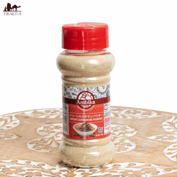 【発売日：2026年02月18日】グリーンカルダモン パウダー - Green Cardamom Powder 【50gボトル】 / カルダモン、グリーンカルダモン、製菓、ビリヤニ、チャイ、パウダースパイス、スパイス  インド アジアの食材...