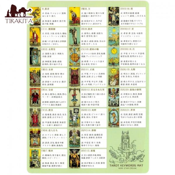 【発売日：2024年02月26日】タロットカード早見下敷き ‐ Tarot card quick guide sheet / オラクルカード、占い、カード占い、タロット NORI STAR CREAM 宗教用品とスピリチュア