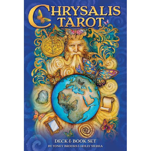 【発売日：2021年11月11日】クリサリスタロットデッキとブックセット - Chrysalis Tarot Deck and Book Set / オクルカード、占い、カード占い、タロット US Games 印刷物 【インドとアジアの印刷...