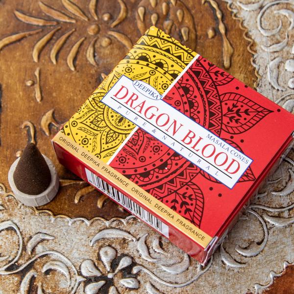 【発売日：2021年11月24日】Deepika コーン香 Dragon Blood / Deepika、お香、インセンス、インド香、レア  お香 【インドとアジアのお香