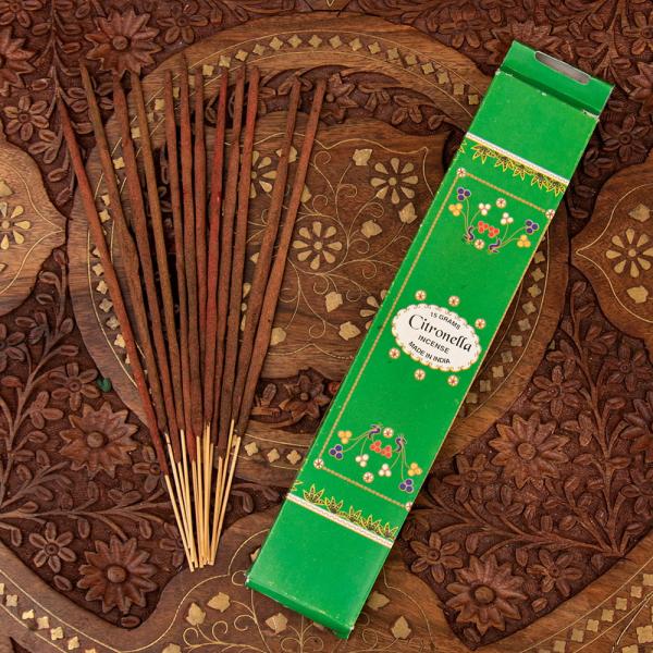 【発売日：2021年12月02日】FLORA AGARBATI香 - Citronella（シトロネラ） / フローラル、お香、インセンス、インド香、レア 香、瞑想 Gulabsingh Johrimal お香 【インドとアジアのお香