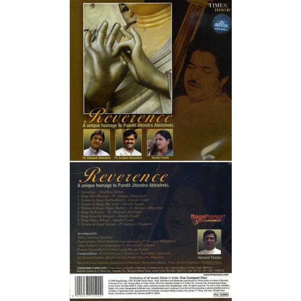 【発売日：2009年10月26日】Reverence - a unique homage to Pandit Jitendra Abhisheki /  times 民族音楽 【インドとアジアン音楽】 アーティスト:ショウナク・アビシェキ(...