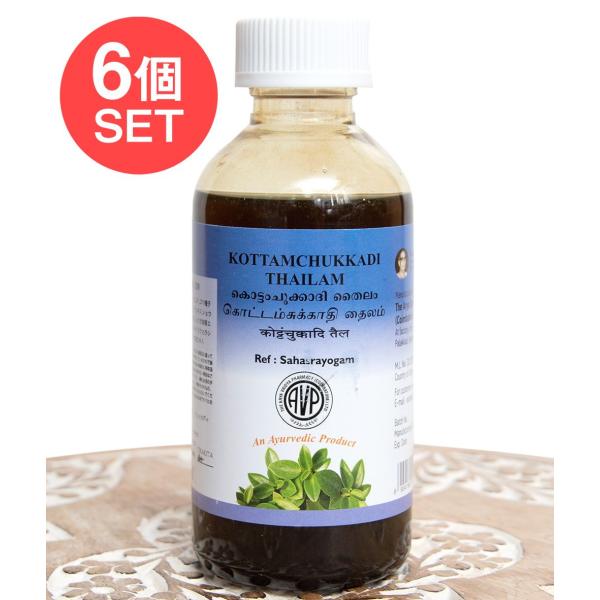【発売日：2000年01月01日】【6個セット】ＡＶＰ　コッタム　チュッカディ　タイラム[Kottamchukkadi Thailam 200ml] / セット、アーユルヴェーダオイル、シロダーラ、マッサージ、AVP The Arya Va...