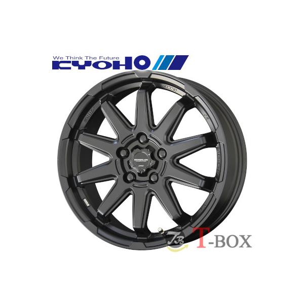 ■ホイールKYOHO CIRCLAR C10S / 共豊 サーキュラー C10S■サイズ17 7.0 +55 5/100ボア径67■カラーMBK マットブラック■付属品キャップ、バルブ、リムアルミエンブレム、ステッカーシート(イエロー/オレ...