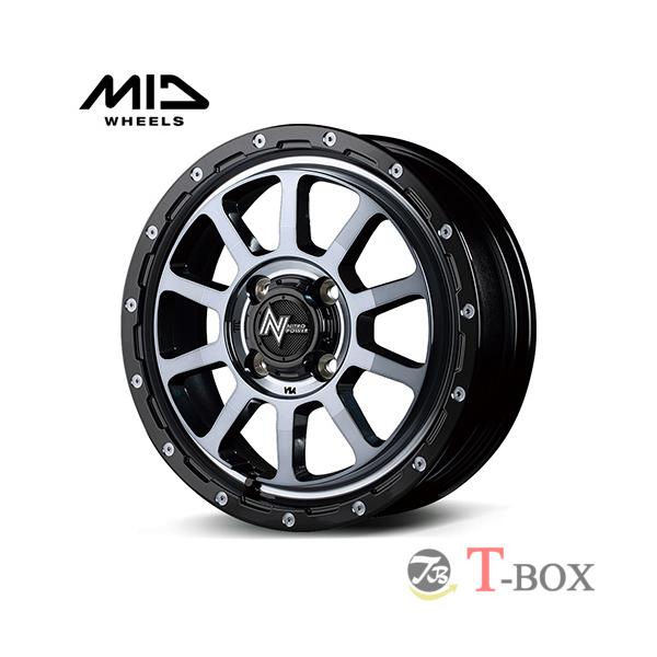 ■ホイールMARUKA NITRO POWER M10 PERSHINGマルカ ナイトロパワー M10 パーシング■サイズ14 4.5 +45 4/100ボア径67.1■カラーブラック/DC+マシニング/ブラッククリア■付属品センターキャッ...