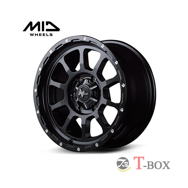 ■ホイールMARUKA NITRO POWER M10 PERSHINGマルカ ナイトロパワー M10 パーシング■サイズ15 6.0 +33(ボア径106.1) +45(ボア径100.1) 6/139.7■カラーセミグロスブラック/マシニ...