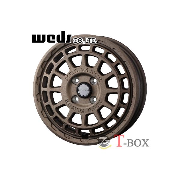 WEDS ADVENTURE MUDVANCE X Type F(ウェッズ アドベンチャー マッドヴァンス エックス タイプエフ)■ホイールサイズ14 4.5 +45 4/100■カラーFULL MAT BLACK ( フルマットブラック ...