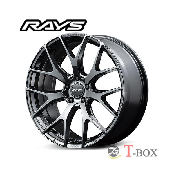 ■ホイールRAYS HOMURA 2x7FTレイズ ホムラ ツー バイ セブン FT■サイズ19 8.0 +38 +45 5/120ボア径72.6■カラーYNJ ブラッククロームコーティング■付属品センターキャップ、バルブ■工法鋳造1ピース...