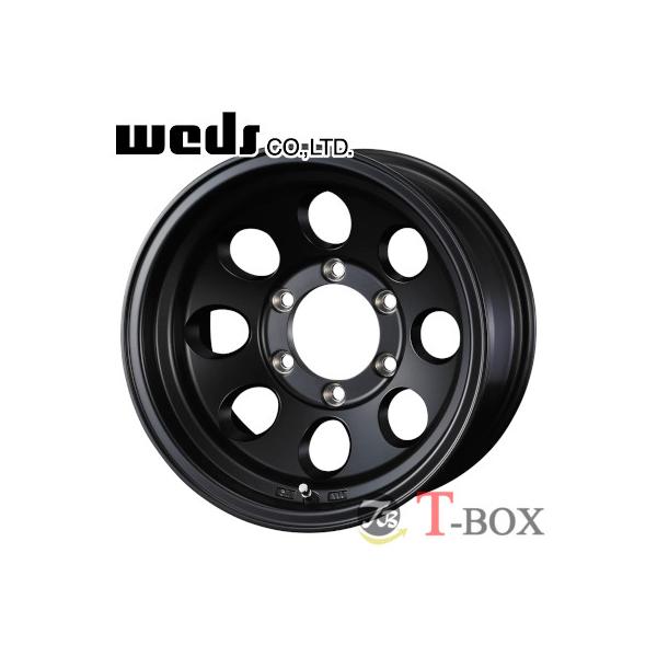 ■ホイールWEDS JIMLINE TYPE2ウェッズ ジムライン タイプツー■サイズ16 6.5 -5(ボア径110.5) +25(ボア径110.2) 6/139.7ボア径*■カラーMAT BLACK マットブラック■付属品エアーバルブ■...