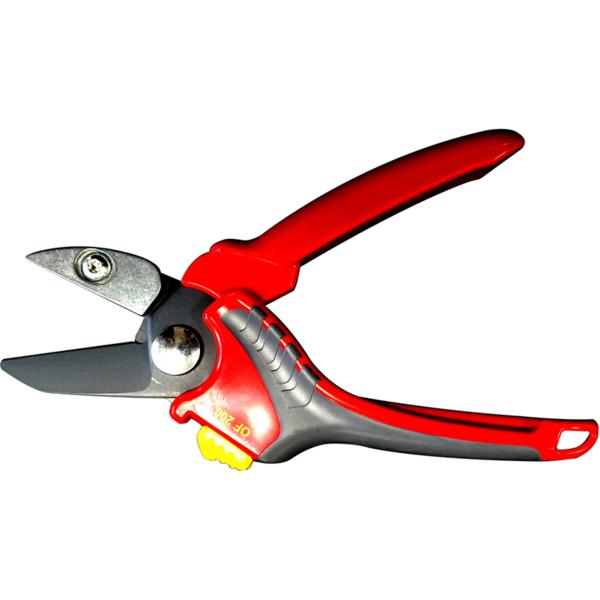 貼付けウエイトを鋭く直角に切断できます。片刃で押し切りするためウエイトがめくれ上がらず切断でき、持ち手部分が樹脂製で握りやすい形状です。全長：180mm質量：200g