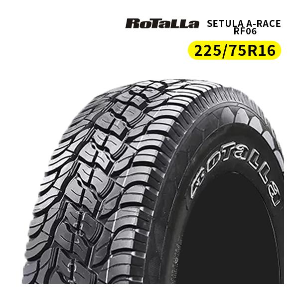 2本セットをご希望の場合、数量「2」で2本になります。4本セットをご希望の場合、数量「4」で4本になります。サイズ：225/75R16 115/112S LTメーカー：RoTaLLa（ロターラ）銘柄：SETULA A-RACE RF06製造...