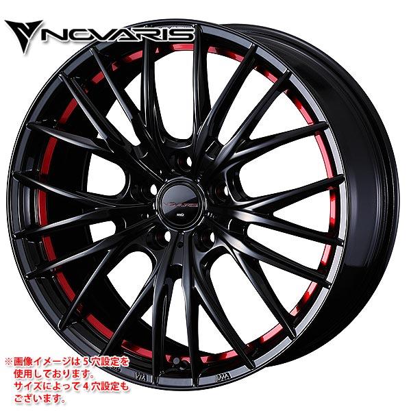 国産車用 新品ホイール1本の価格です。ホイールカラー設定：ピアノブラックレッドラインホイール構造：1ピースセンターキャップ：付属ナット：無しホイール穴数/PCD設定：5/114.3※サイズ設定により、穴数・デザインが画像と異なります。■送料...