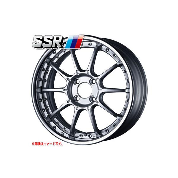 国産車用 新品ホイール1本の価格です。ホイールカラー設定：ハイブライトシルバー、ハイメタルブロンズホイール構造：3ピースセンターキャップ：別売(商品番号 ssrcc1)ナット：無しホイール穴数/PCD設定：4/100※サイズ設定により、穴数...