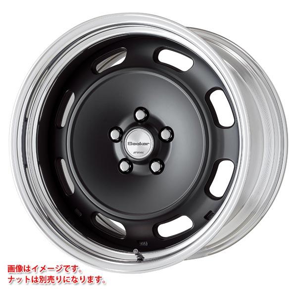 国産車用 新品ホイール1本の価格です。ホイールカラー設定：マットブラック(MBL)、カットクリア(MSP)ホイール構造：2ピースセンターキャップ：付属ナット：無しホイール穴数/PCD設定：5/100、5/114.3※サイズ設定により、穴数・...