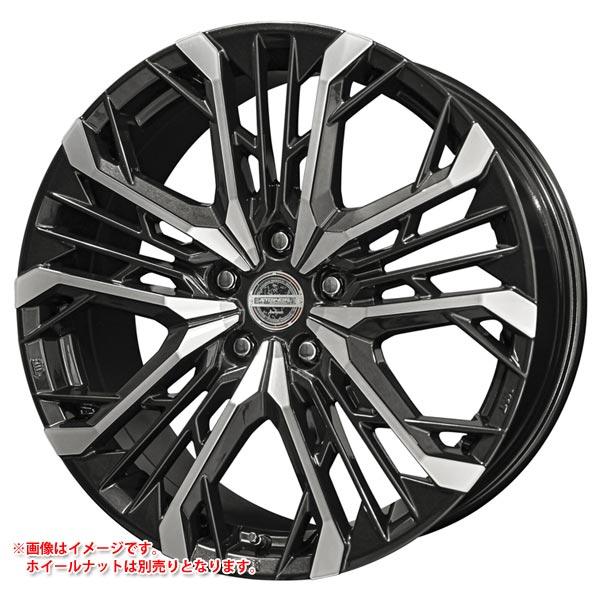 国産車用 新品ホイール1本の価格です。ホイールカラー設定：メテオブラックポリッシュホイール構造：1ピースセンターキャップ：付属ナット：別売ホイール穴数/PCD設定：5/114.3※サイズ設定により、穴数・デザインが画像と異なります。■送料2...