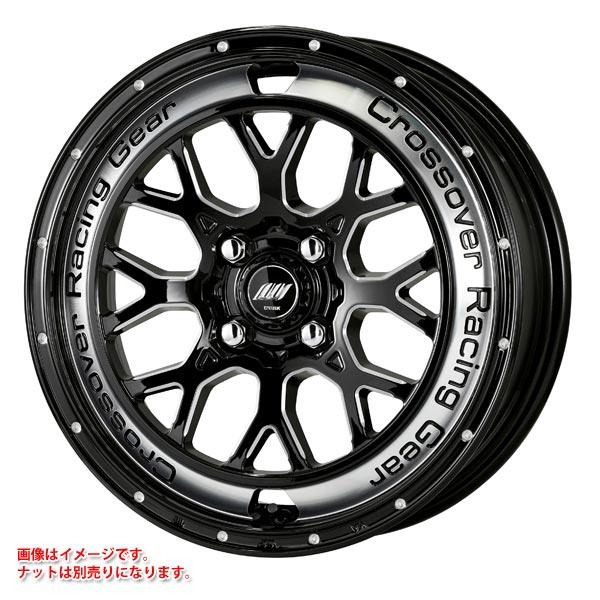 【後払決済不可商品】後払決済は銀行振込に変更いたします。国産車用 新品ホイール1本の価格です。ホイールカラー設定：ブラックマシニングカットクリア(BCC)ホイール構造：1ピースセンターキャップ：付属ナット：無しホイール穴数/PCD設定：4/...