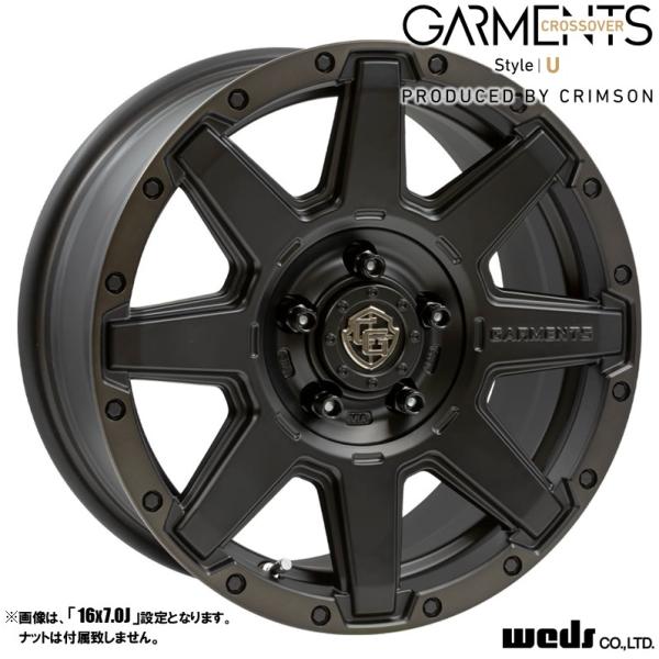 【通販限定価格】[ メーカー名 ]：Weds(ウェッズ)[ 商品名 ]：CROSS OVER GARMENTS Style U(クロスオーバーガーメンツ スタイルユー)[ 設定 ] ：16×7.0 インセット+35 孔数：5 P.C.D：1...