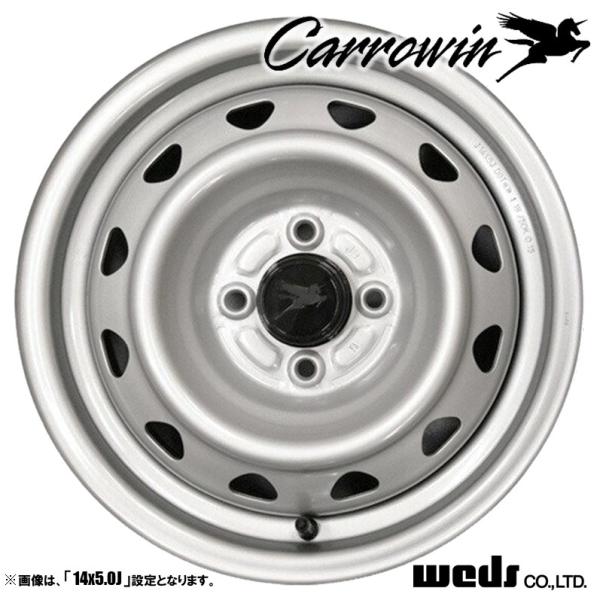 ◆通販限定価格◆[ メーカー名 ]：Weds(ウェッズ）[ 商品名 ]：Carrowin PK-355S(キャロウィン)[ 設定 ]：12×3.5J インセット+45 孔数：4 P.C.D：100[ カラー ]：シルバー[ disk突出 ]...