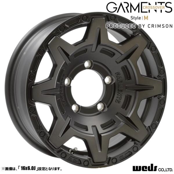 【通販限定価格】[ メーカー名 ]：Weds(ウェッズ)[ 商品名 ]：CROSS OVER GARMENTS Style M(クロスオーバーガーメンツ スタイルエム)[ 設定 ] ：16×6.0 インセット-5 孔数：5 P.C.D：13...