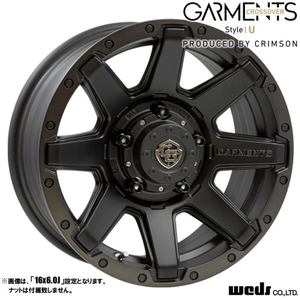 【通販限定価格】[ メーカー名 ]：Weds(ウェッズ)[ 商品名 ]：CROSS OVER GARMENTS Style U(クロスオーバーガーメンツ スタイルユー)[ 設定 ] ：16×6.0 インセット-5 孔数：5 P.C.D：13...