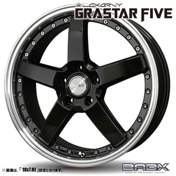 【通販限定価格】[ メーカー名 ]：BADX(バッドクス)[ 商品名 ]：LOXARNY GRASTAR FIVE(ロクサーニ グラスターファイブ)[ 設定 ]：19インチ 7.5J インセット+48 5穴 P.C.D：100[ カラー ]...