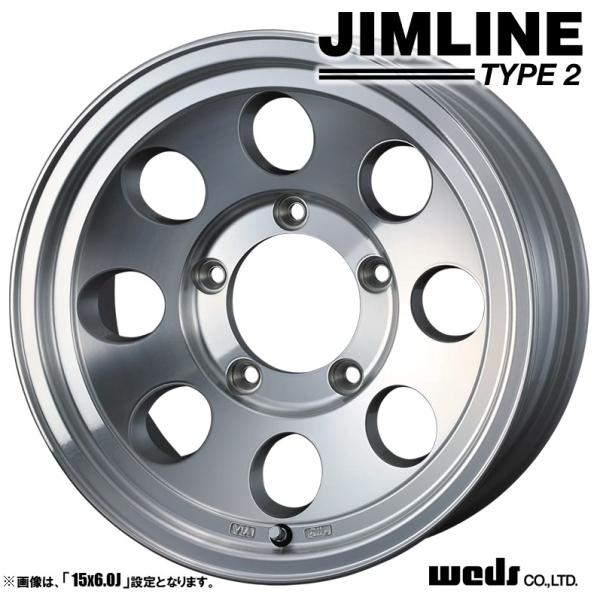 【通販限定価格】[ メーカー名 ]：Weds(ウェッズ)[ 商品名 ]：JIMLINE TYPE2(ジムライン タイプツー)[ 設定 ]：16×6.5J インセット+25 孔数：5 P.C.D：150[ カラー ]：ポリッシュ [ ハブ径 ...