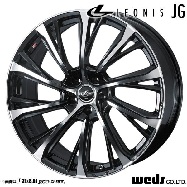 【通販限定価格】[ メーカー名 ]：Weds (ウェッズ)[ 商品名 ]：LEONIS JG(レオニス ジェイジー)[ 設定]：20×8.5J インセット+35 孔数：5 P.C.D：114.3[ カラー ]：パールブラックミラーカット(P...