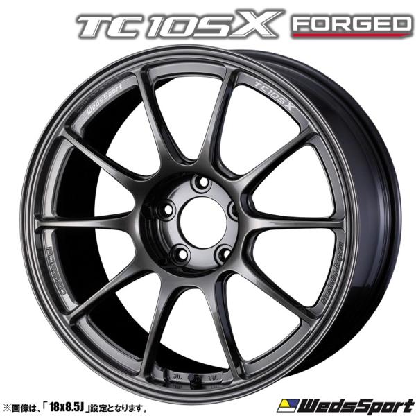 [ メーカー名 ]：Weds (ウェッズ)[ 商品名 ] WedsSport TC105X FORGED(ウェッズスポーツ ティーシーイチマルゴエックス フォージド)[ 設定 ]：18×8.5J インセット+32 孔数：5 P.C.D：11...