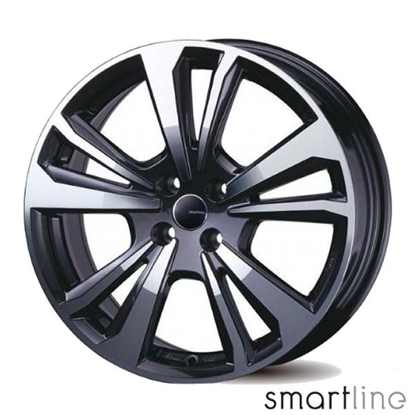 ●ホイール名：SMARTline365●サイズ：14X5.5J　4穴　PCD：98●インセット：35●カラー：ガンメタリックポリッシュ●4枚セット価格です。●送料　※沖縄、離島は別途送料になります。