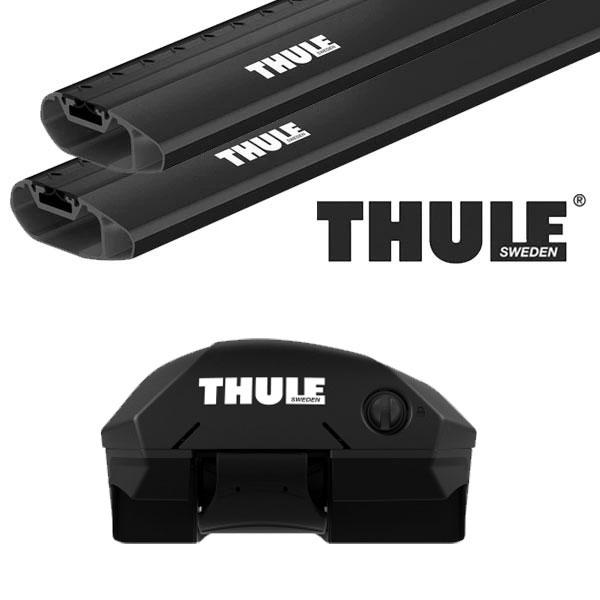 THULE ルーフキャリア取付 1台分セットフット:Evo Raised Rail Foot TH7204バー:WingBar Edge ブラック TH7212B/TH7211B別売オプション:<a href='https://sto...