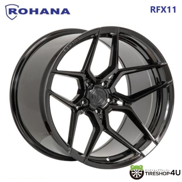 ロハナ RFX11 22x9.5J 5/130 +45 GB グロスブラック対応車種(一例)：ポルシェ パナメーラ カイエン※記載の車種は一例です。純正サイズとは異なる場合もございます。　ご不明な点がありましたら事前にお問い合わせください。...