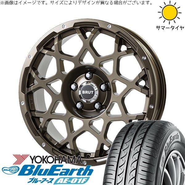 商品名　：　エスティマ 215/60R16 ホイールセット | ブルーアース AE-01-F &amp; ブルート BR-55 16インチ 5穴114.3◎新品タイヤおよびホイール4本（1台分）を組付け・バランス調整のうえ、出荷前に丁寧な検...