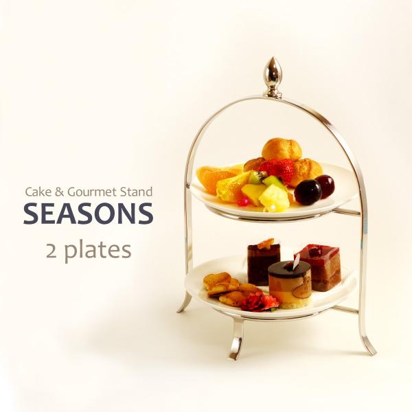 【発売日：2015年09月05日】5つ星ホテル採用モデルのハイティースタンドSEASONSですお手持ちのお皿でグレードアップ下段にサンドウィッチ、上段にはデザート・スイーツを盛り付け、これに紅茶を添えて特別な時間を楽しむのが基本スタイルです...