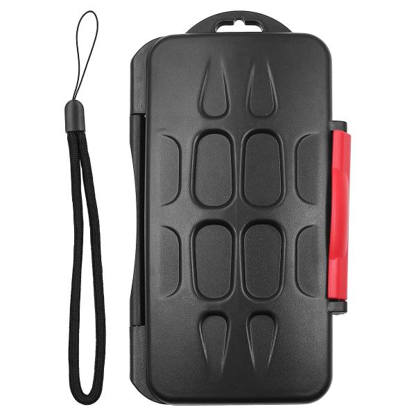 【商品名】　NUZAMAS SD カードホルダー カードソラージボックス 防水性とプロ仕様の耐衝撃性メモリカードケースストラップ 12 枚の SD カー 【商品説明】　・コンパクトで持ち運びに便利：カードサイズに近いデザインサイズなので、収...