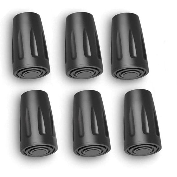 【商品名】　6個セットトレッキングポール キャップ セット ラバーキャップ 登山杖ストック保護 滑り止め ウォーキングポール キャップ 端末保護キャップ 【商品説明】　・?先端保護?トレッキングポール用ラバーキャップは、登山、ハイキングやト...