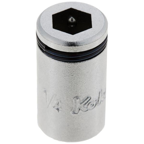 【商品名】　山下工業研究所 コーケン 1/4(6.35mm)SQ. ビットホルダー 1/4(6.35mm)H 2137 【商品説明】　・サイズD1(mm):12.3・サイズD2(mm):12・サイズL(mm):22.5・差込角:1/4"・重...