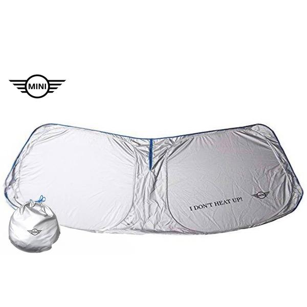 BMW純正部品の中古の良品を取り扱ってます。純正品のため、フロントガラスにジャストフィットして倒れたりしません。丸めてコンパクトに収納できます。I DON'T HEAT UP! MINIロゴマーク入り旧品番：90502450552中古になり...