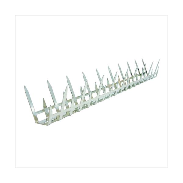 SUSアムレット 忍び返し TH-500SA ステンレスアムレット 忍び返し 防犯対策 強盗対策[サイズ] A500mm、B65mm、C35mm、D55mm、E1.5×25mm[本体重量] 320g[材質] SUS304[仕上] BA・画像...