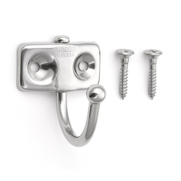 ステンレス鋼製玉付回転フックTK型のフック部先端が球状なので、安心してご使用いただけます。フック部は１８０度回転します。抵抗機能はありません。フック シンプル ステンレス 壁掛け 金具 ウォールフック 壁 引っ掛け 収納 DIY インテリア...