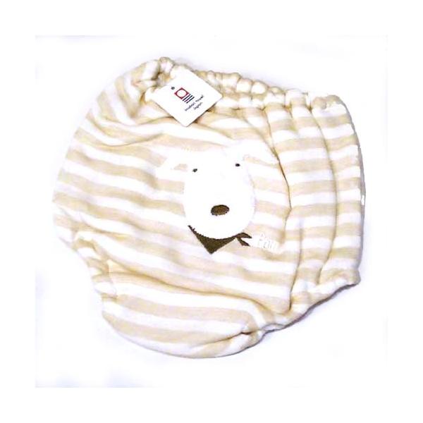 やわらかな肌触りと吸水性にも優れたこだわりの今治タオル生地のベビーパンツです。表はタオル地のＰｏｎちゃ柄、ウラはボーダーのガーゼ生地の組み合わせ。赤ちゃんの肌にやさしい今治タオル素材です。★きびしい基準をクリアした「今治タオル」ブランド認定...