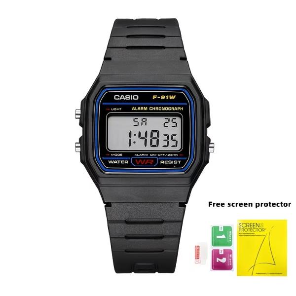 カシオ ヴィンテージ 学生用デジタルウォッチ ティーンボーイズ向け - F-91WM-7A