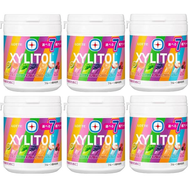 【商品説明】　7種類の爽やかなフルーツの香りが楽しめるキシリトールアソートボトルです。 その日・その時の気分に合わせて好きな香りが楽しめます! 清涼感を抑え目に作っていますので、ミントが苦手な方にも安心して、気軽に噛んでいただけます。【原材...