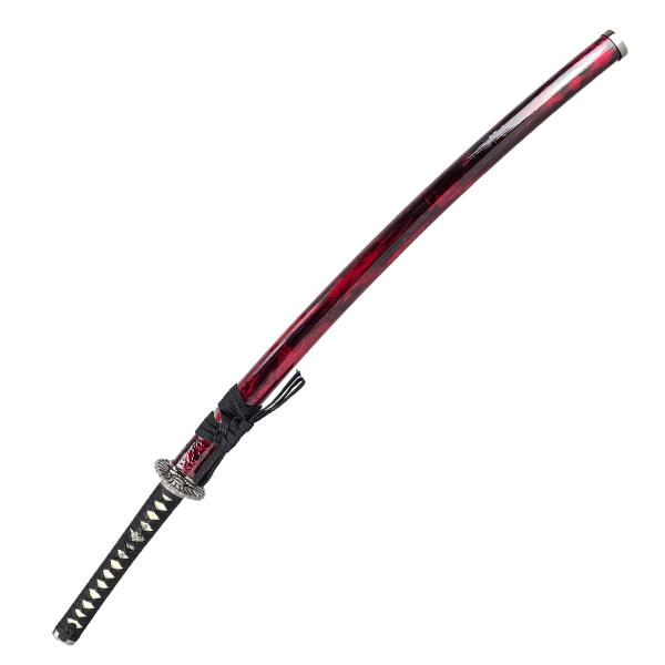 しのびや特製刀剣証明書・クリーニングクロス付き！模造刀-刀匠 孫六兼元写し -亜鉛合金刀身- 模造刀/日本刀■ 仕様　刃：亜鉛合金（クロムメッキ仕上げ）　樋入り刀身　 刃文：兼元三本杉写し　 柄：樹脂製、白鮫　柄糸：人絹、黒糸　 鍔：合金製...