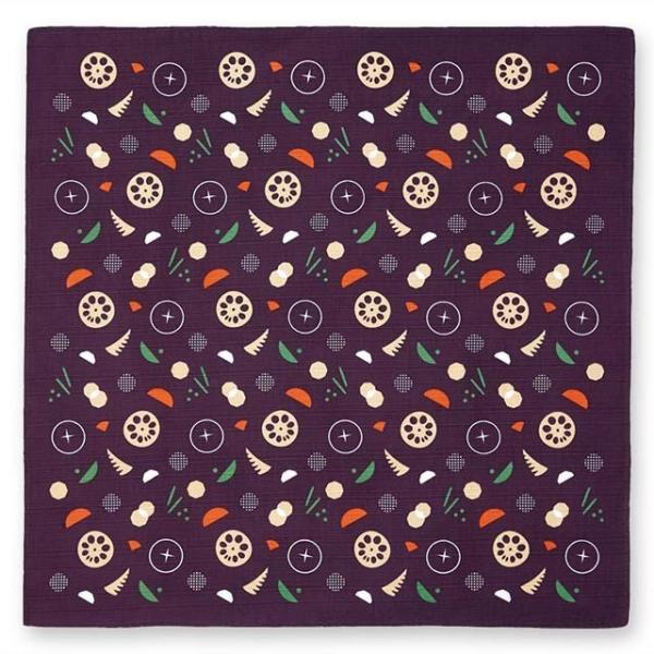 ■ 商品名 おかみさんの小風呂敷 煮物■ サイズ 約50×50cm ■ 材質 綿100%■ 日本製日本文化に深く根付いてきた風呂敷。買い物袋の代わりに使えるおしゃれなエコアイテム。現代の生活に溶け込むレトロ＆モダンな柄のシリーズです。［50...