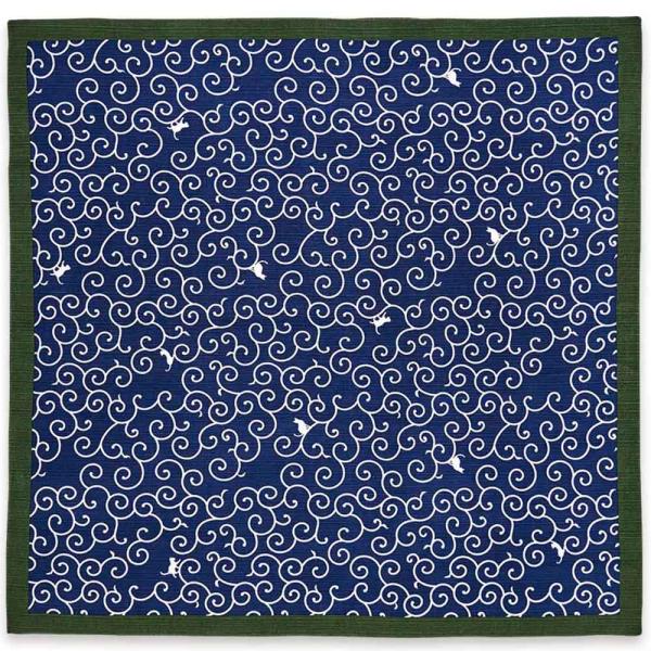 ■ 商品名 おかみさんの大風呂敷 『唐草猫（からくさねこ）』■ サイズ 約70×70cm ■ 材　質 綿100%■ 日本製日本文化に深く根付いてきた風呂敷。買い物袋の代わりに使えるおしゃれなエコアイテム。現代の生活に溶け込むレトロ＆モダンな...