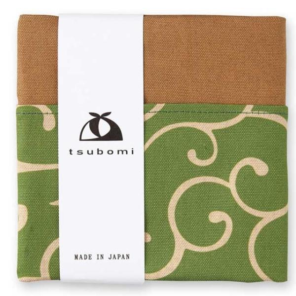 ■ 商品名 tsubomi小風呂敷 唐草 緑■ サイズ 約50×50cm ■ 材質 綿100%■ 日本製オモテは柄、ウラは無地。プレゼントの包みをほどくように、包みを開く楽しみを運んでくれる風呂敷です。［両面風呂敷 tsubomi］風呂敷を...