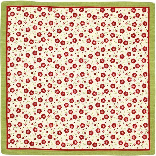■ 商品名 おかみさんの小風呂敷 梅■ サイズ 約50×50cm ■ 材質 綿100%■ 日本製日本文化に深く根付いてきた風呂敷。買い物袋の代わりに使えるおしゃれなエコアイテム。現代の生活に溶け込むレトロ＆モダンな柄のシリーズです。［50c...