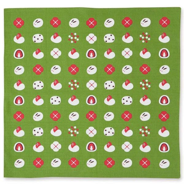 ■ 商品名 おかみさんの小風呂敷 お茶菓子（おちゃがし）■ サイズ 約50×50cm ■ 材質 綿100%■ 日本製日本文化に深く根付いてきた風呂敷。買い物袋の代わりに使えるおしゃれなエコアイテム。現代の生活に溶け込むレトロ＆モダンな柄のシ...