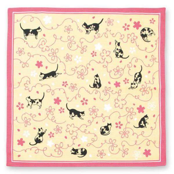 ■ 商品名 kenema 小風呂敷 さくら猫■ 仕　様 綿100%■ サイズ 約50×50cmひらひら花びらじゃれて遊んで、ゆるやか午睡のねここねこ。ぽかぽかほっこり春の日差し咲くさくら。［50cm角小風呂敷］一三巾（いちさんはば）と呼ばれ...