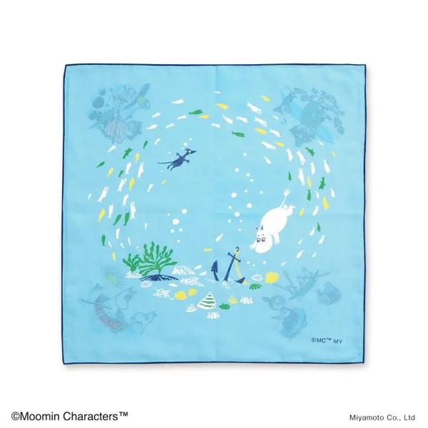 ■ 商品名 ムーミンリバーシブルランチクロス 『 海 』■ 材質 綿100％（ダブルガーゼ）■ サイズ 約48×48 cmふんわりとした素材感としっかりと包めるサイズ感で使いやすい。プリントされた2枚のガーゼを縫い合わせた、リバーシブルのダ...